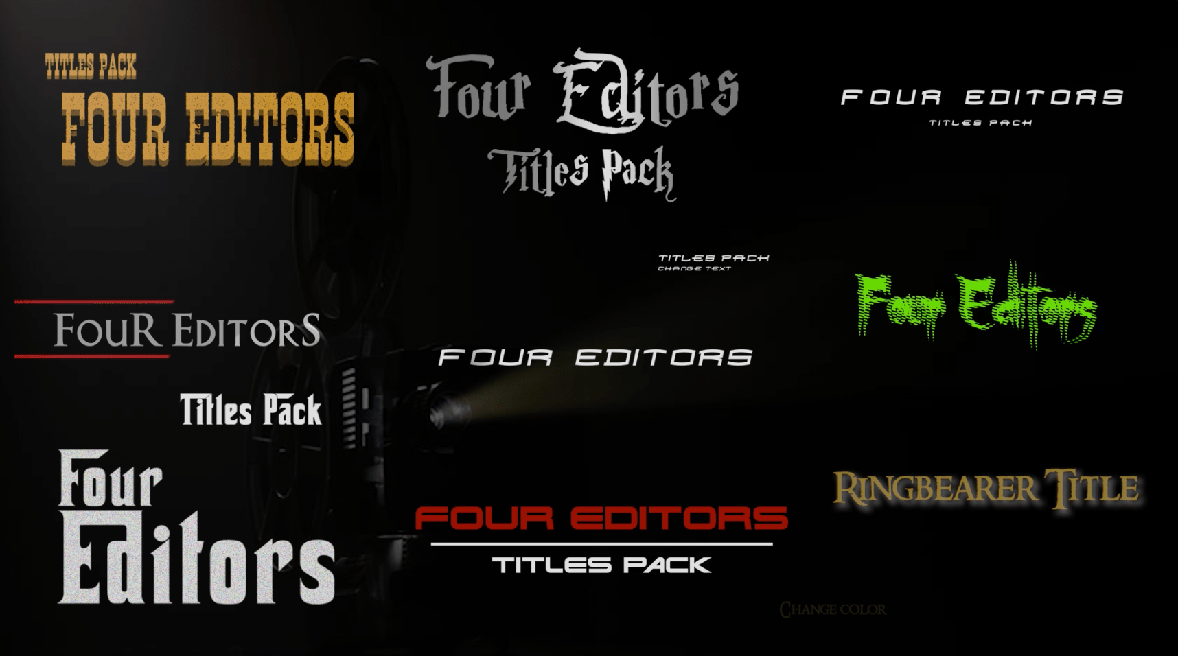 IMDB Movie Titles Pack | Professional Titles for Your Film Projects ...